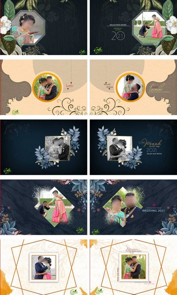 Wedding Album Cover Pad Design PSD 12x18 2022 Free Download ...