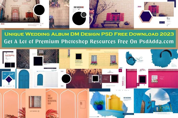 Unique 12x36 Wedding Album DM PSD Templates Free Download 2023 ...