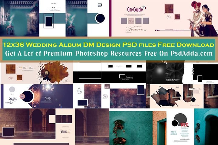 Free 12x36 Wedding Album DM Design PSD files Free Download 2023 ...