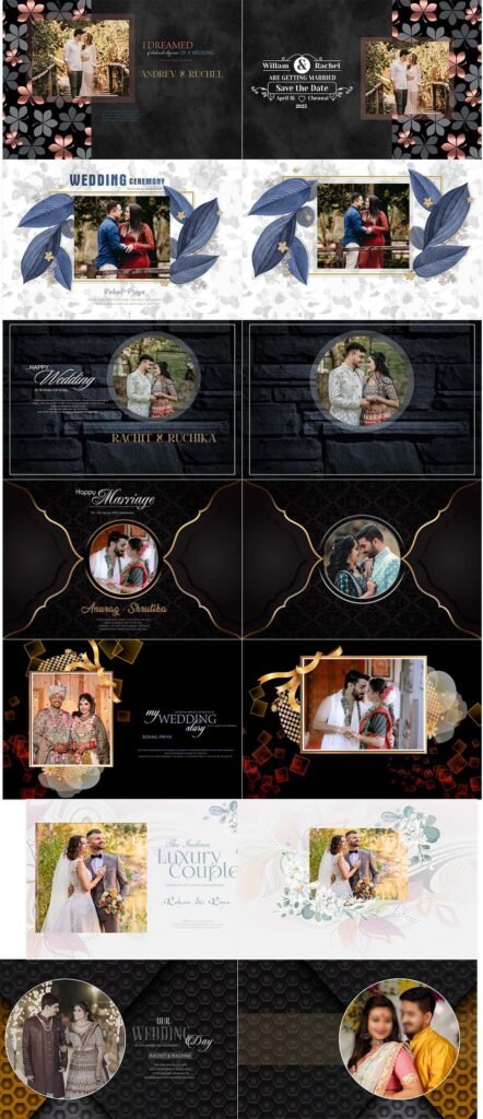 50 Trending Wedding Album Design Cover Psd Template 12x18 2025 ...
