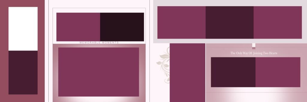 Elegant White Sheet Album Design Templates 12x36 PSD 2025 Vol -187 ...